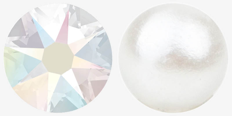 Crystal & Pearl Scatter Veil - Nieve Couture